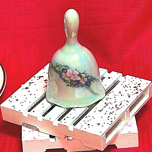 Accents | Vintage Mini Floral Iridescent Bell | Poshmark